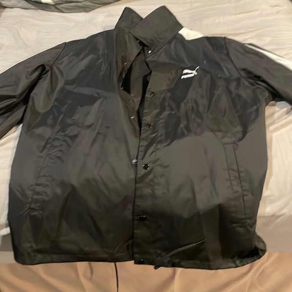 Puma | Jackets & Coats | Puma Button Up Fleece Jacket | Poshmark
